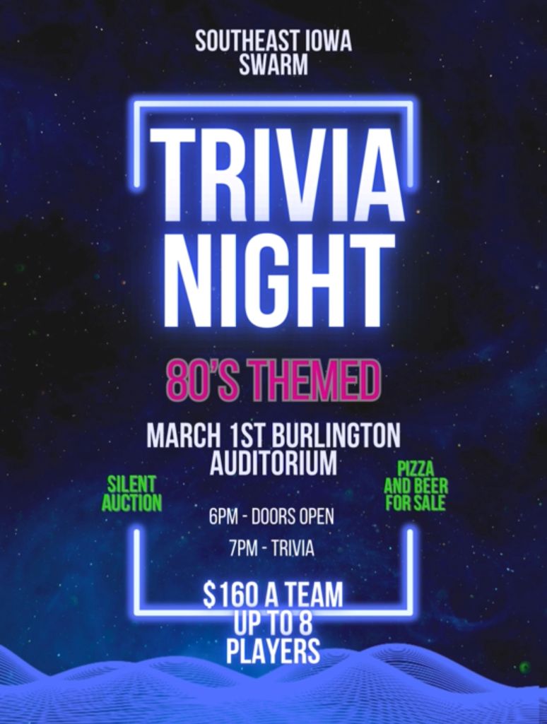 Trivia Night – Southeast Iowa Swarm